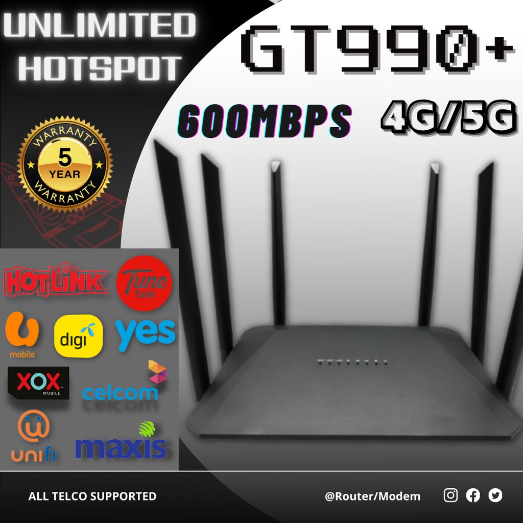 20 UNIT OFFER New Wifi Router GT 990+ Modem New Model Modem Router ...