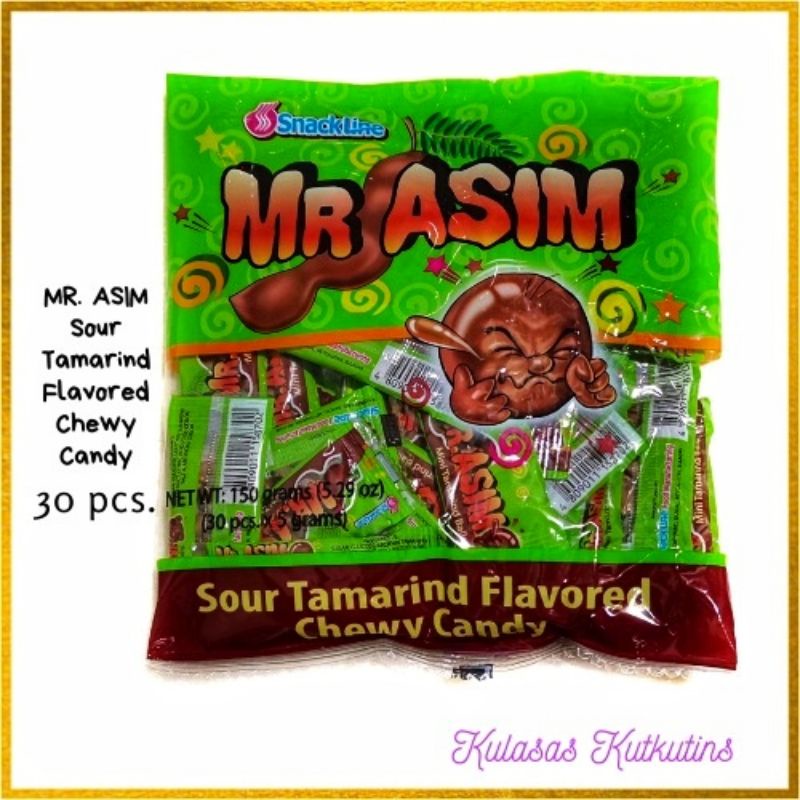 Mr. Asim Sour Tamarind Flavored Chewy Candy 30 pcs. | Shopee Philippines