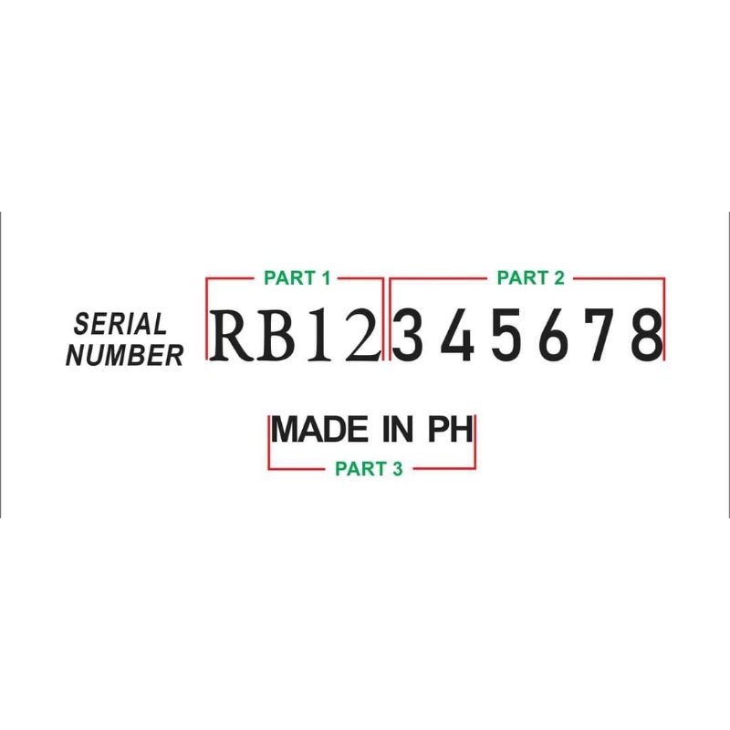 PERSONALIZED WATERSLIDE GUITAR SERIAL NUMBER DECAL (YOUR OWN NUMBER ...