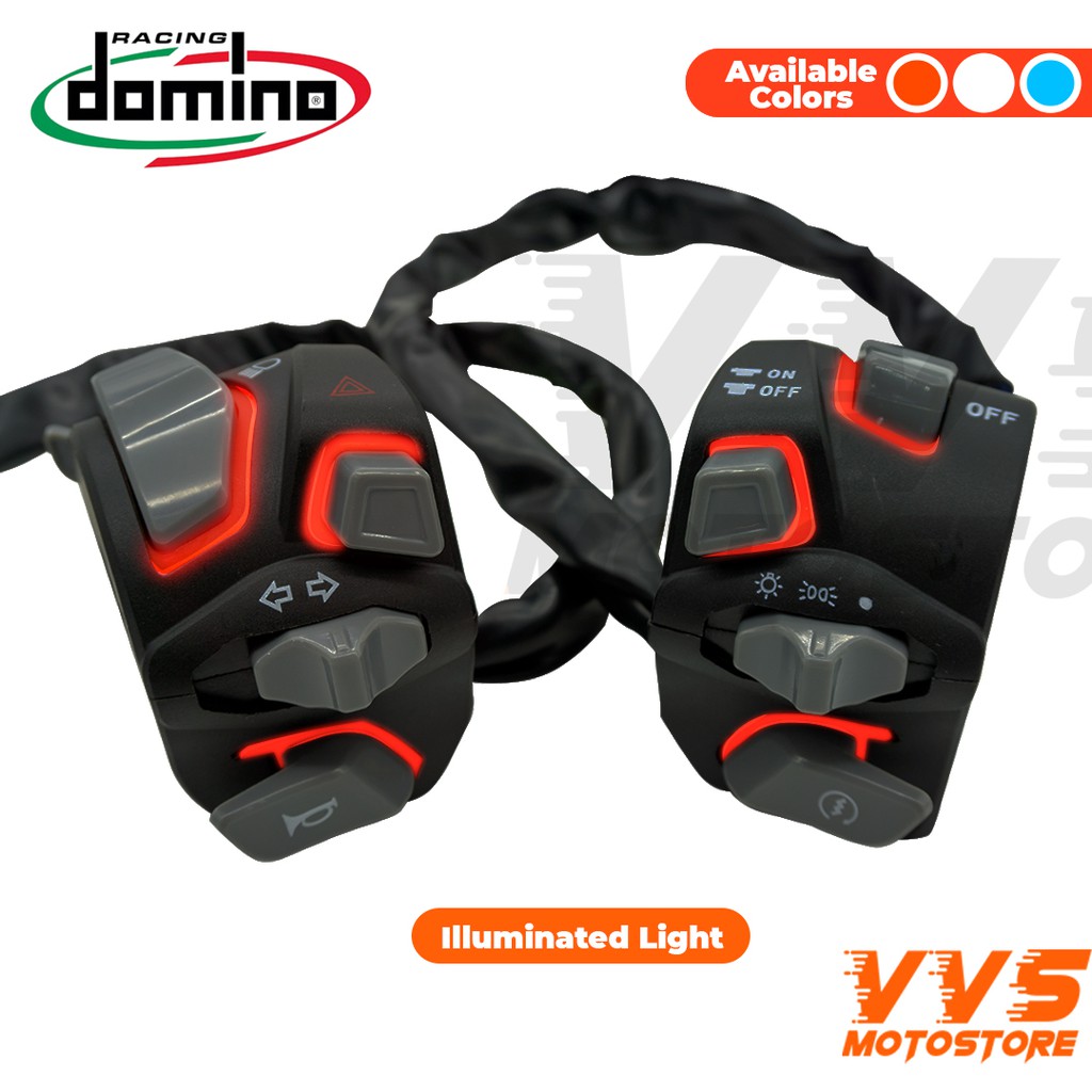 DOMINO SWITCH Whit Light Waterproof Horn/ High&Low/PASSING LIGHT ...