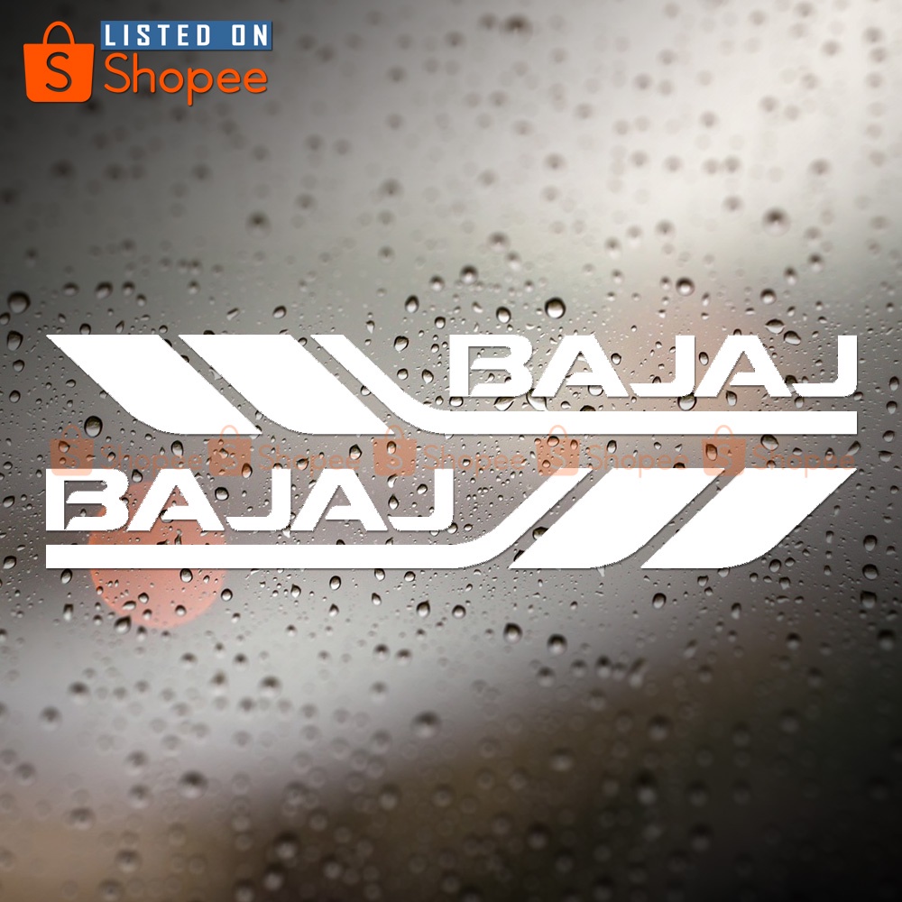 Stickers | 2x Bajaj | Racing | Decals | Stripes | Vinyl Weather Proof ...