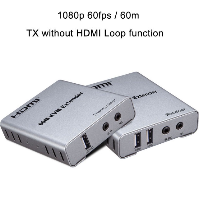 HDMI KVM Extender 4K 120M over Cat6 Extender HDMI RJ45 4K KVM HDMI USB Ethernet Extender 60M ...