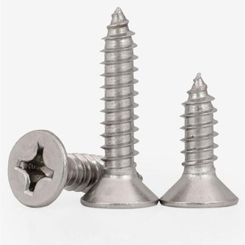 304 Stainless Steel Cross Countersunk Head Self-tapping Screw Flat Head ...