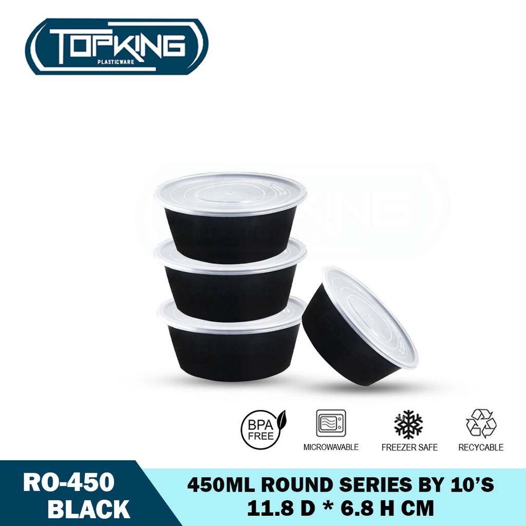 Ro-450ml (16oz) Microwavable Clear And Black | Shopee Philippines