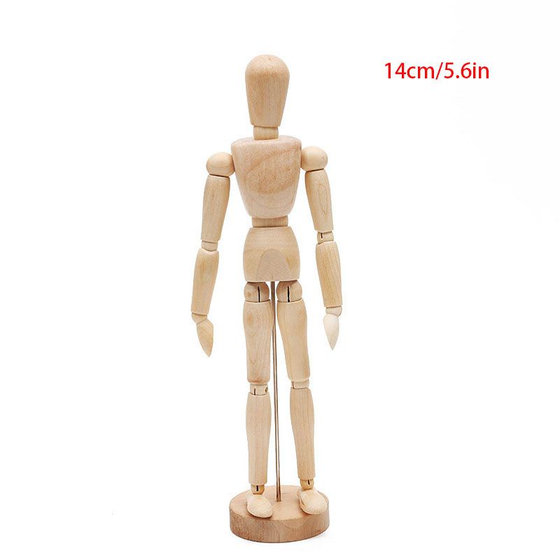 Handmade Wooden Wood Movable Figure Manikin Human Artist Drawing Sketch ...