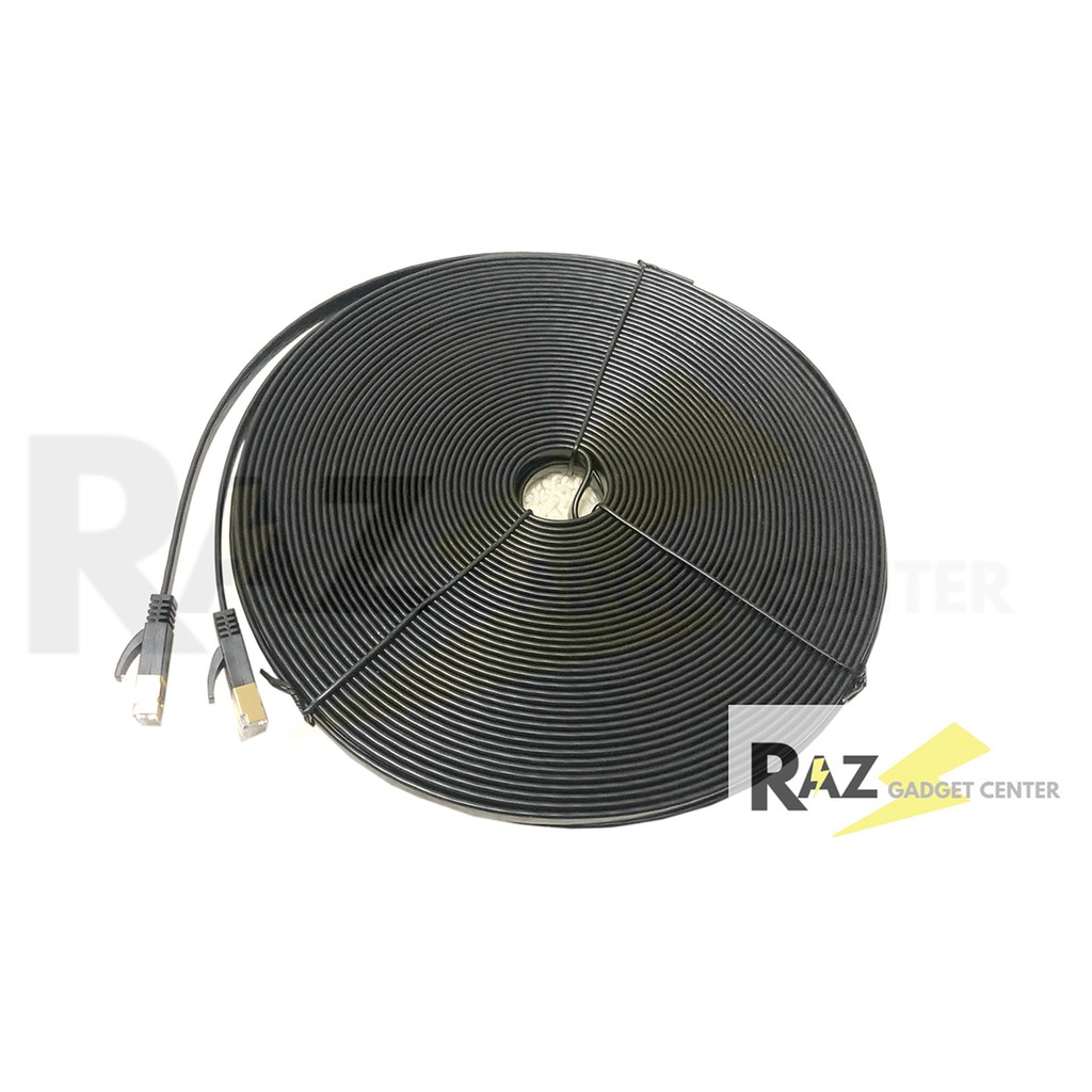 30M Flat Cat7 Ethernet Cable RJ 45 Network Cable SSTP Lan Cable Cat 7 ...