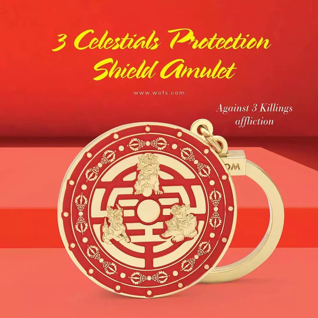 LUCKY CHARM 2022 LILLIAN TOO COLLECTIONS 3 CELESTIALS PROTECTION SHIELD ...