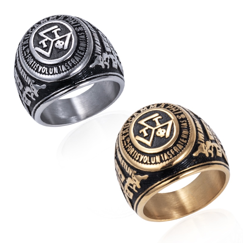New Design Men's Fashion Pure Stainless Steel Ring Tau Gamma Phi Ring ...