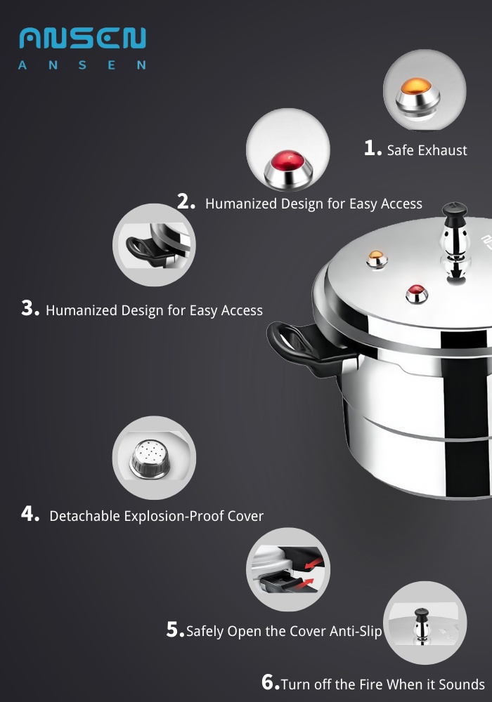 Ansen Pressure Cooker Multifunctional Vacuum Auminum Alloy Rice Cooker ...