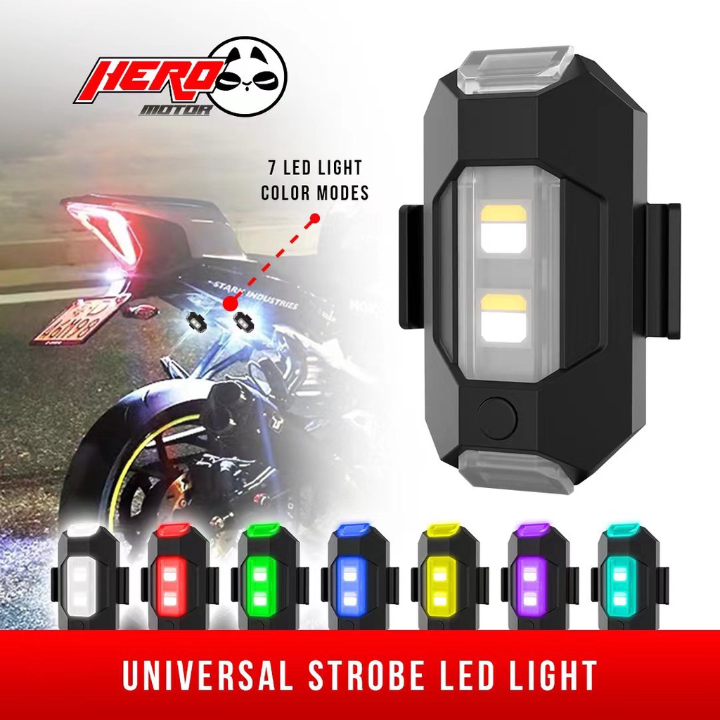 Drone Strobe Light Motorcycle Flashing Light 7 Colors Slow Fast ...