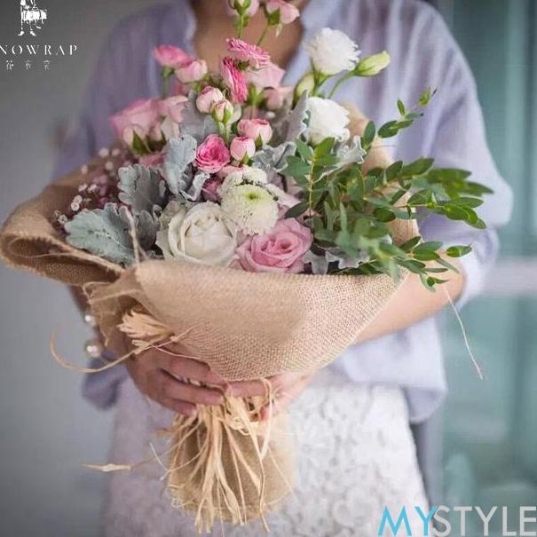 Paper FLOWER Fabric GONI ZM KARUNG GONI BURLAP 1 ROLL 457CM FLOWER ...