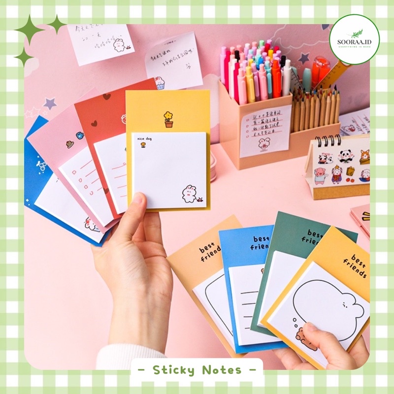 Korean Aesthetic Sticky Notes | Shopee Philippines