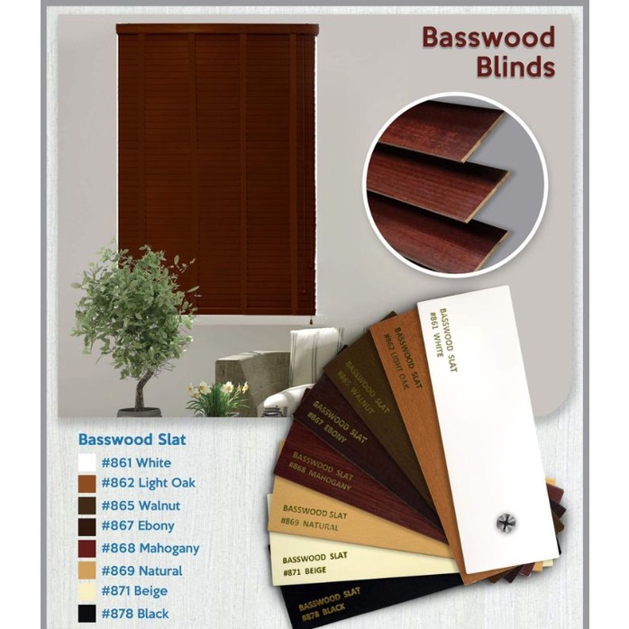 Real Wood Customized Window Blinds | Shopee Philippines