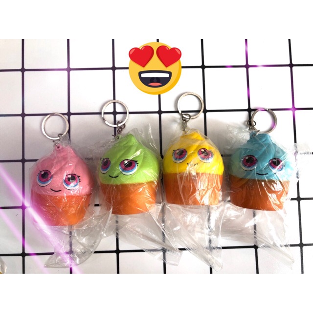 Ice cream Squishy (keychain) | Shopee Philippines