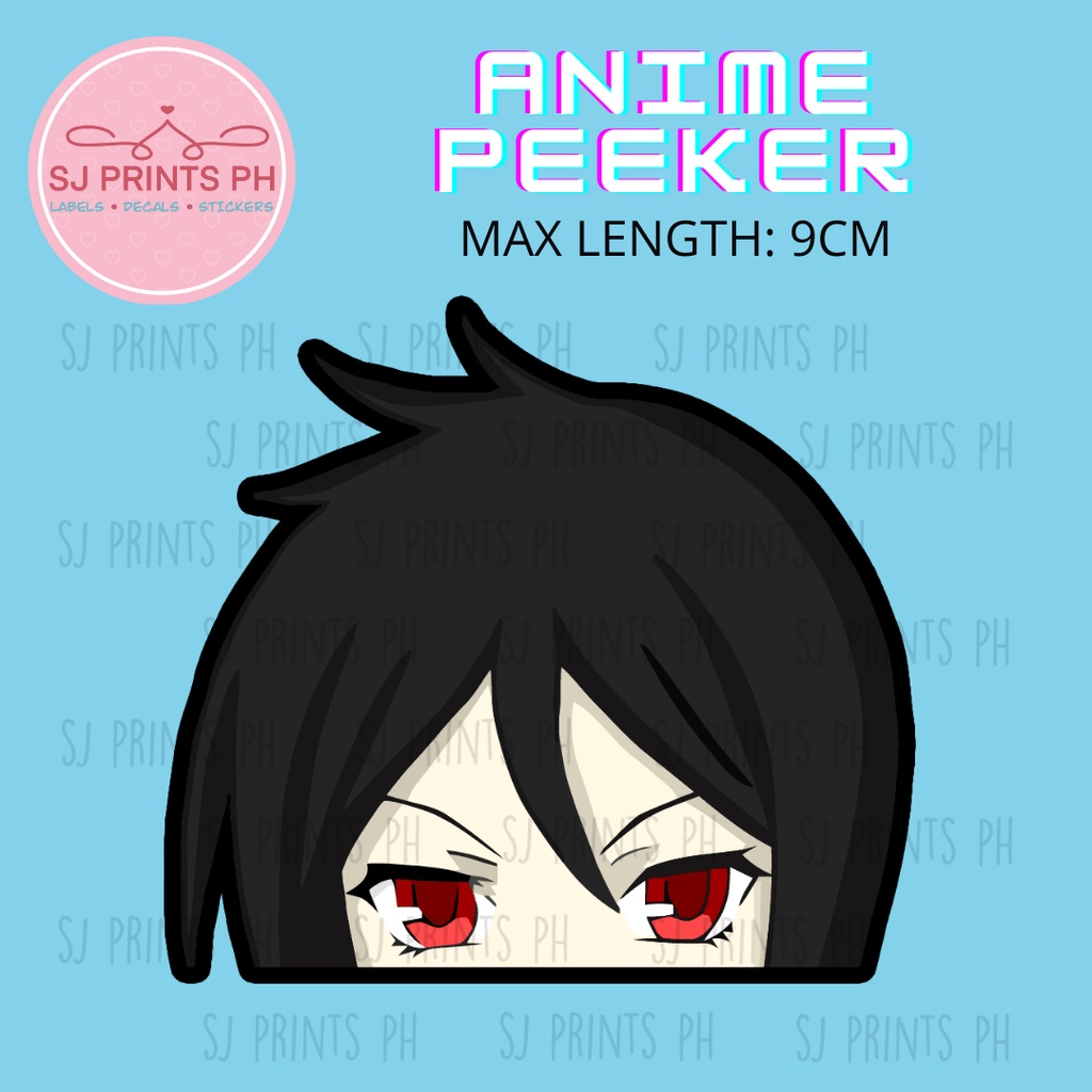 [PART 3] Anime Peeking Stickers| Waterproof laminated vinyl | Shopee ...