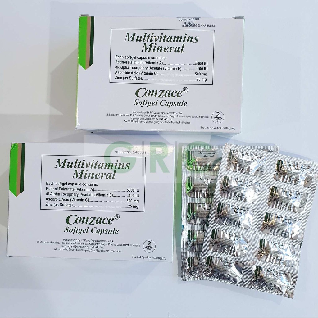 Shop conzace multivitamins for Sale on Shopee Philippines