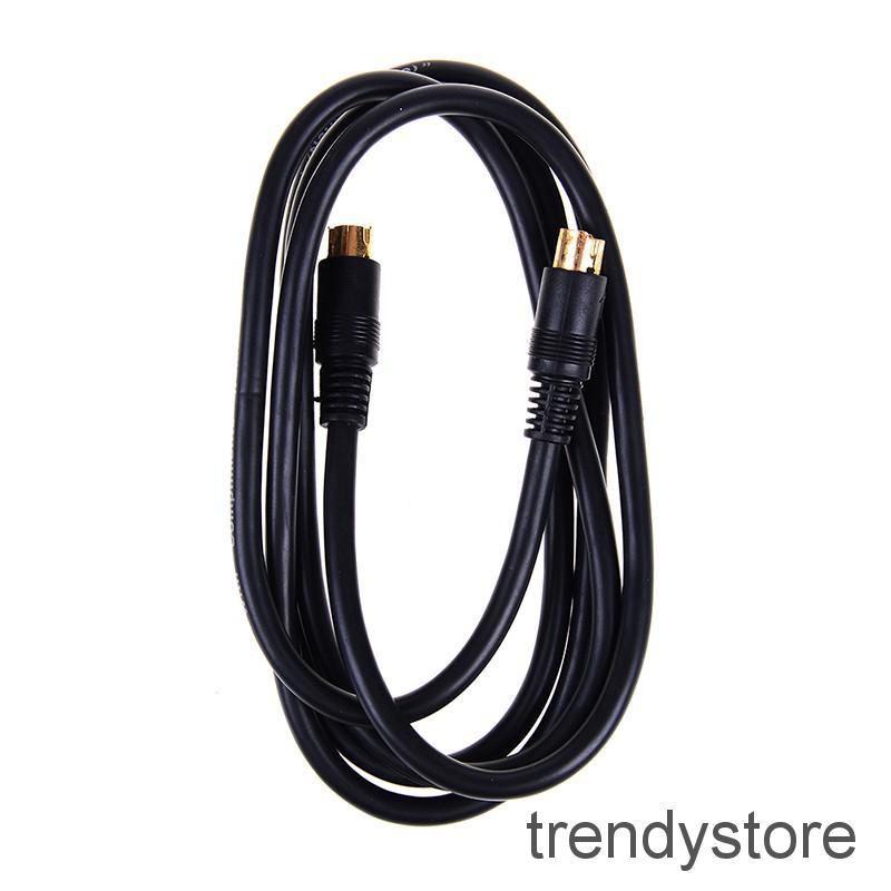 TRENDYSTORE 1.5M(5ft) S-Video svideo 4Pin male to male cord cable for ...