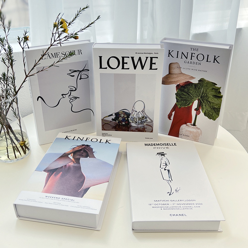 ins Style Simple Fake Book Decoration Creative Modern English ...