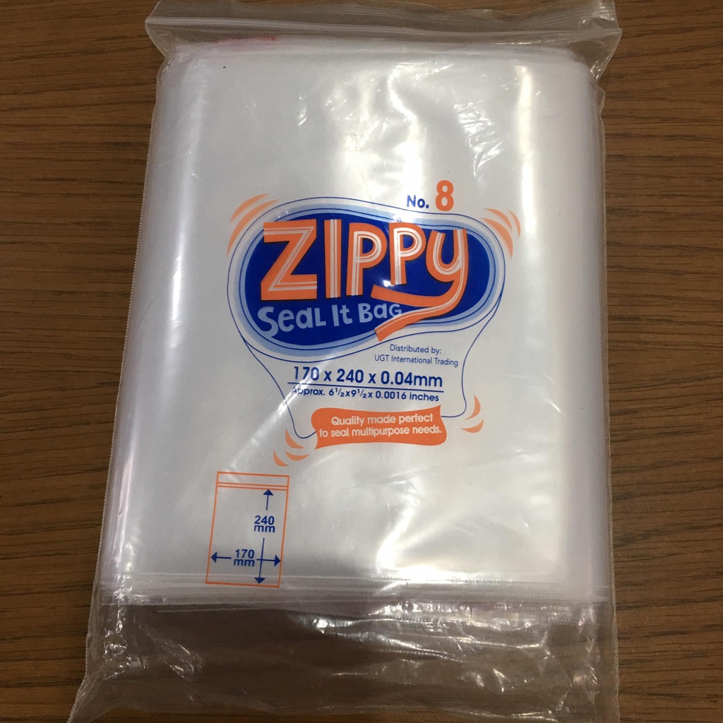 Ziplock Bags Zippy Seal it Bag Resealable Plastic Bags #s 7, 8, 9, 10 ...