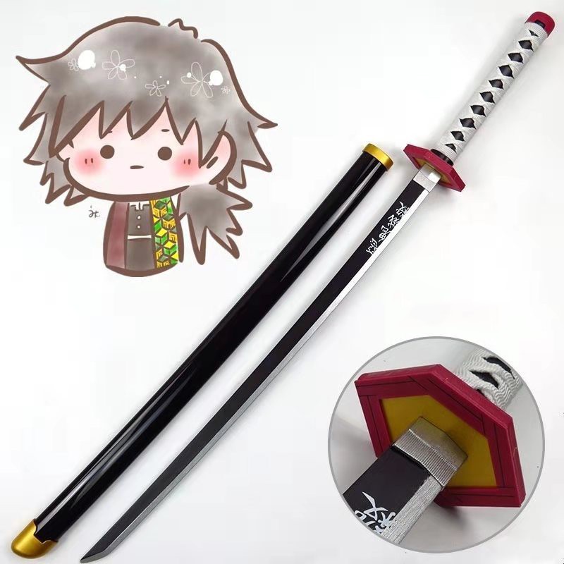 ON Hand Demon Slayer Tanjiro Nezuko Zenitsu Sword CosPlay Sword 104cm ...
