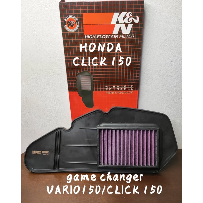 Honda Click 150/150i K&N BRAND WASHABLE AIR FILTER game changer MRS ...