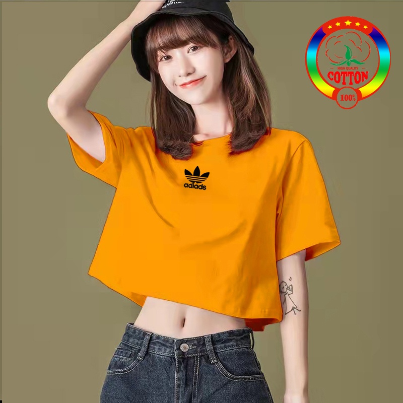 Fashion Crop top for women trendy plus size for women korean style t ...