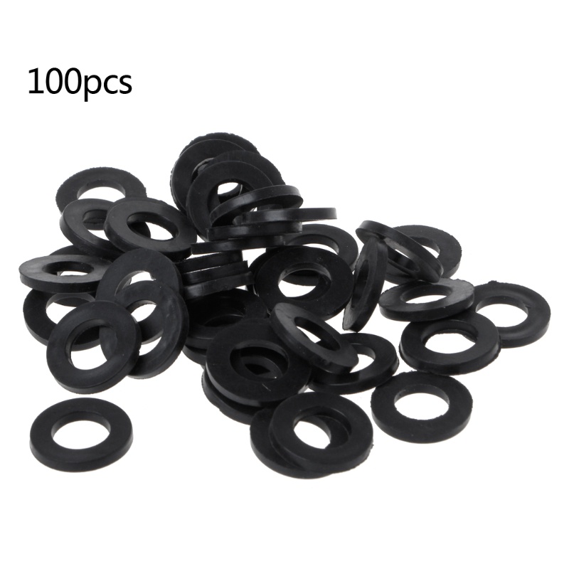 ARIN 100pcs Flat Rubber Seal O-Ring Hose Gasket Rubber Washer Lot for ...
