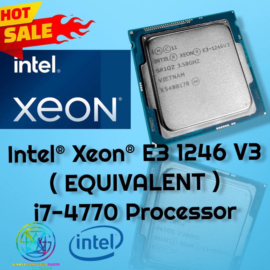 Intel Xeon ® Processor E3-1246 v3 (8M Cache 3.50 GHz) 4TH GENERATION ...