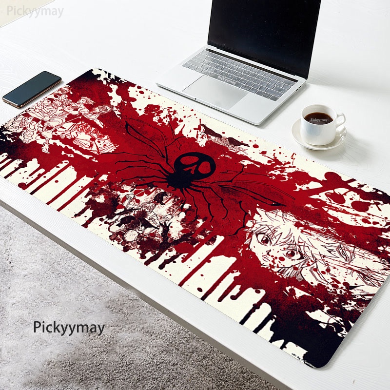 Anime Hunter X Hunter Mouse Pad Computer Table Locking Lock Edge Mause ...