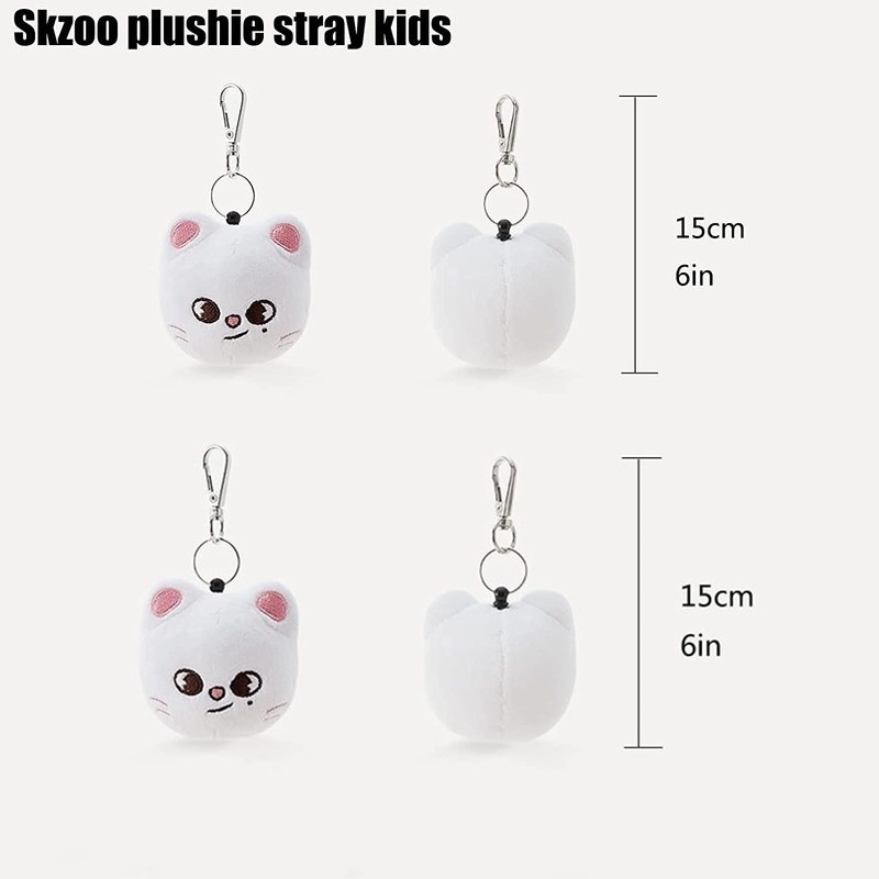 Skzoo Plush Keychain Stray Kids Stuffed Doll Toy Idol Key Rings ...