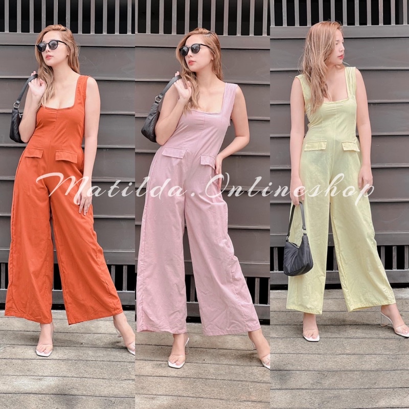 BELLONA SMOCKED BACK JUMPSUIT | matilda.clothing | Shopee Philippines