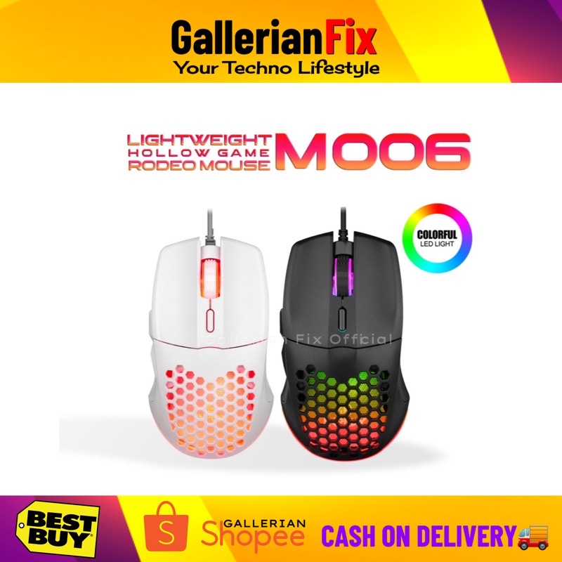 INPLAY M066 COLORFUL LED LIGHT WIRED MOUSE BLACK/WHITE | Shopee Philippines