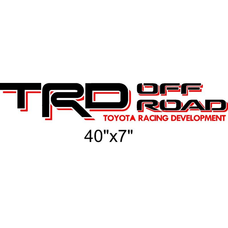 TRD toyota racing development sticker or decals | Shopee Philippines