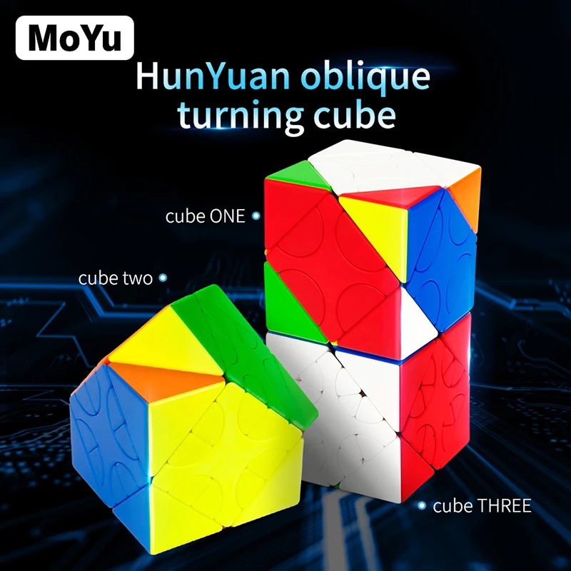 moyu meilong hunyuan oblique turning cube 3x3 magic cube puzzle toys ...