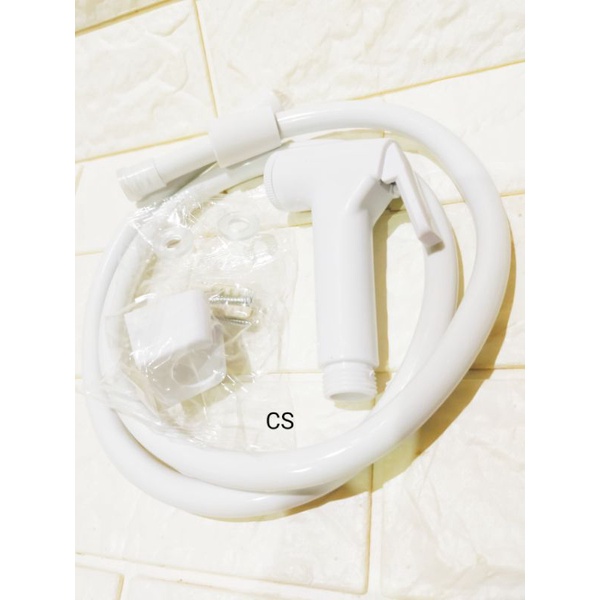PUTIH Bidet Jet Shower Bidet Set Plain White- Bidet Set Squeeze Set ...