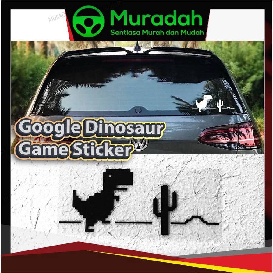 Google Chrome Dinosaur Game Laser Car Sticker Myvi Viva Axia Alza Bezza ...