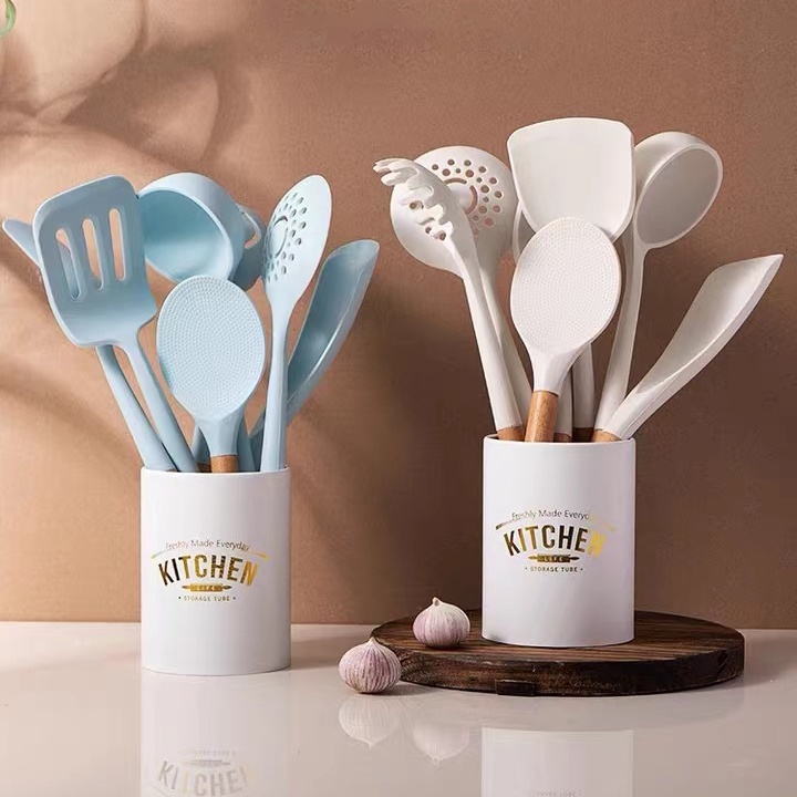 APPKER Kitchenware Silicone kitchen utensils White Modern Minimalist ...
