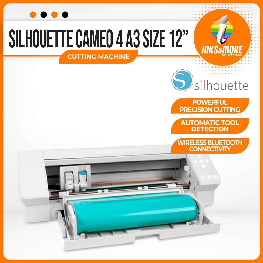 Cameo 4 Silhouette Cutting Machine A3 Size with Bluetooth White Cutter ...