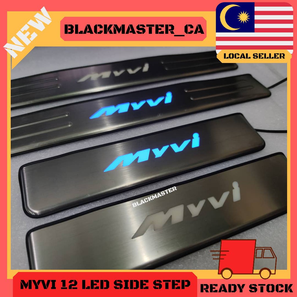 NEW Perodua Myvi 2012-2016 LED Side Step Side Steel Plate cover ...