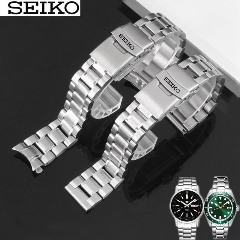 Seiko No. 5 Strap Steel Band SEIKO Solid Stainless Steel Men's and ...