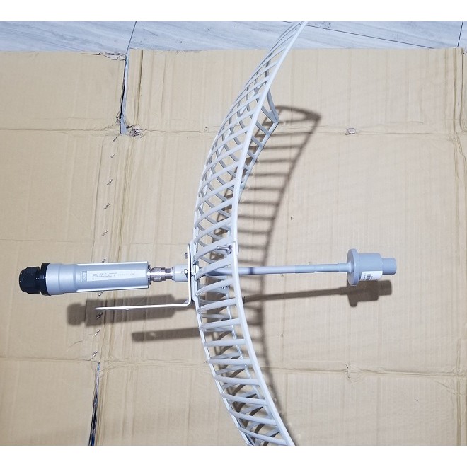 Ubiquiti Bullet M5 Ti + 26dBi Parabolic Grid antenna for 5GHz PTP ...