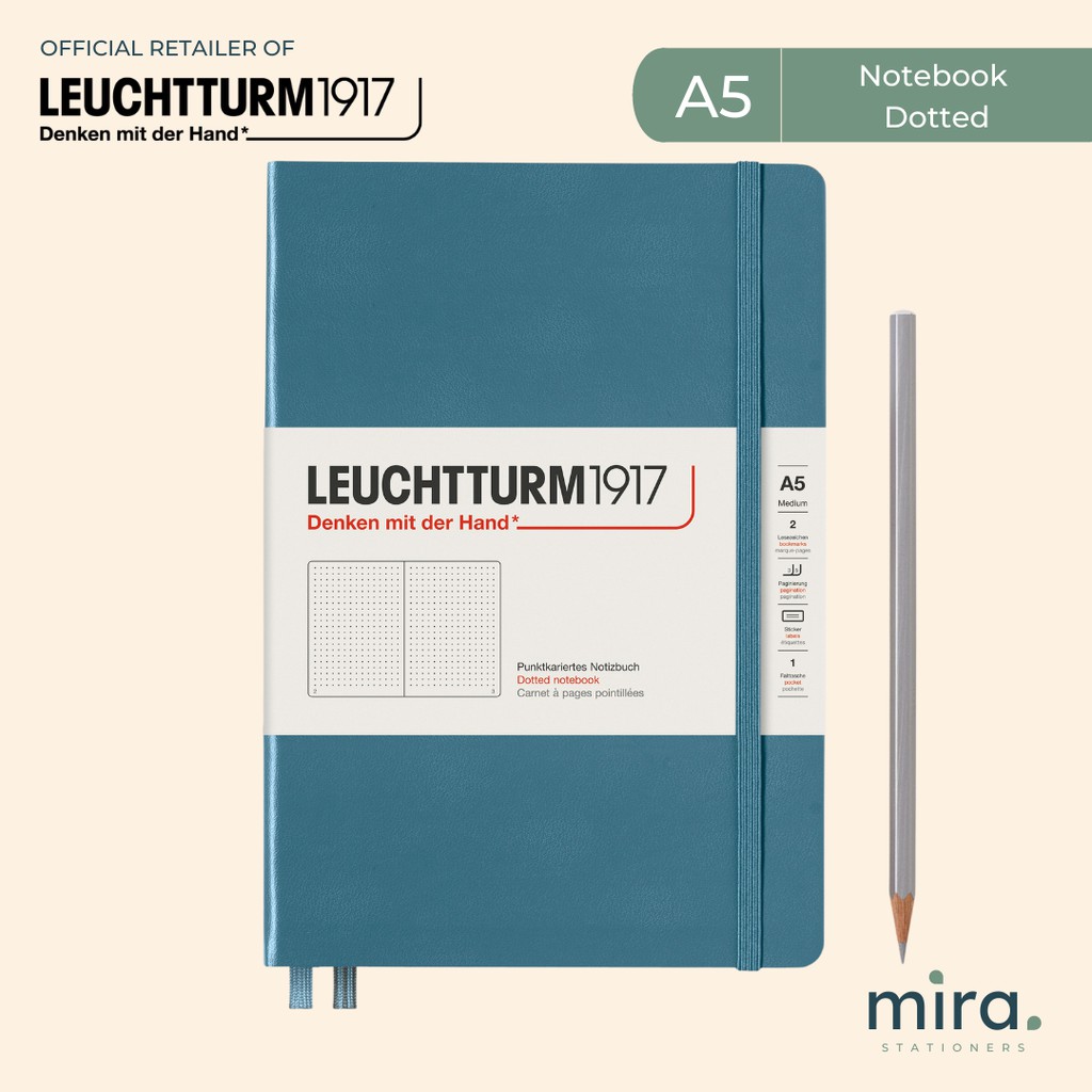 Leuchtturm1917 - A5 Dotted Notebook Hardcover Leuchtturm | Shopee ...