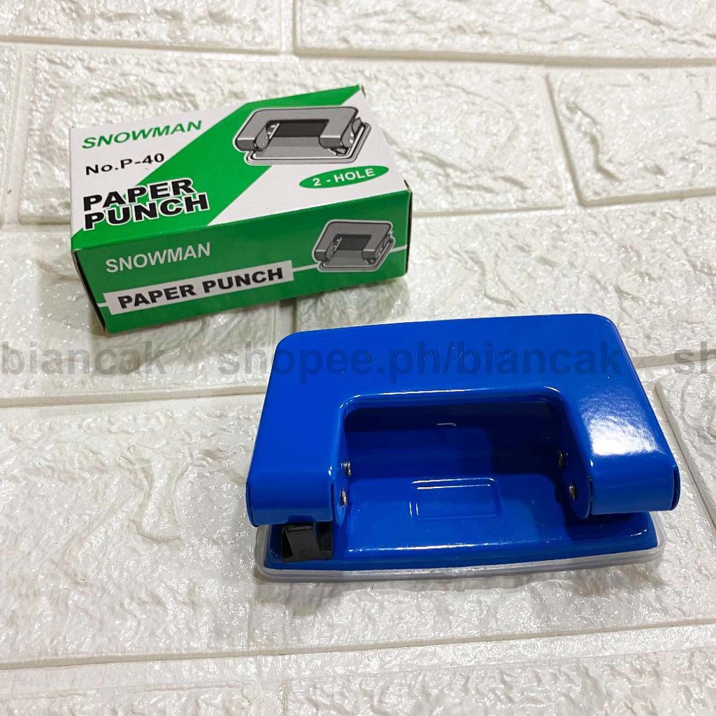 SNOWMAN TWO HOLE PAPER PUNCHER (SCHOOL OFFICE SUPPLIES) | Shopee ...