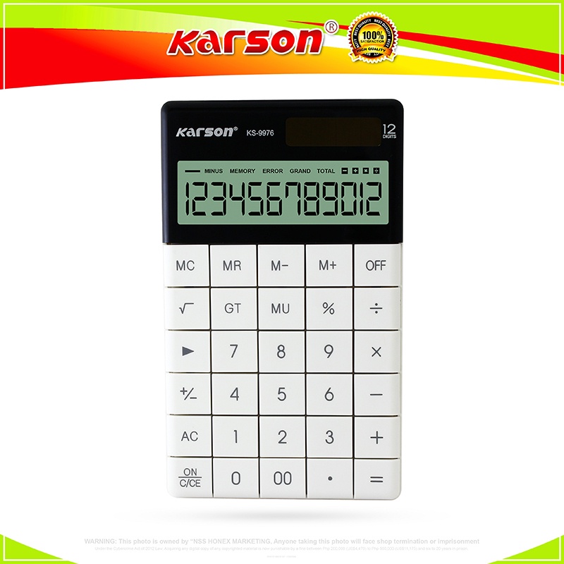 KARSON calculator solar 12-digit display KS-9976 calculator is suitable ...