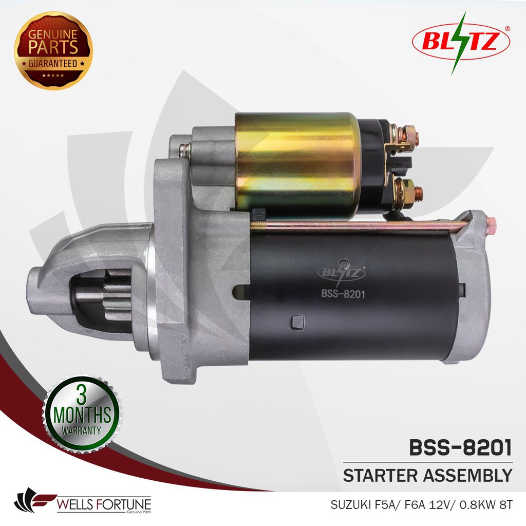 SUZUKI F5A F6A GA-TYPE 12V 8T 0.8KW BLITZ STARTER ASSEMBLY (1 PC) | Shopee Philippines