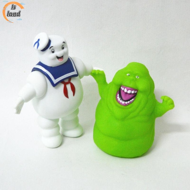 Island Ghostbusters Marshmallow Man Slimer Green Ghost Action Figure ...