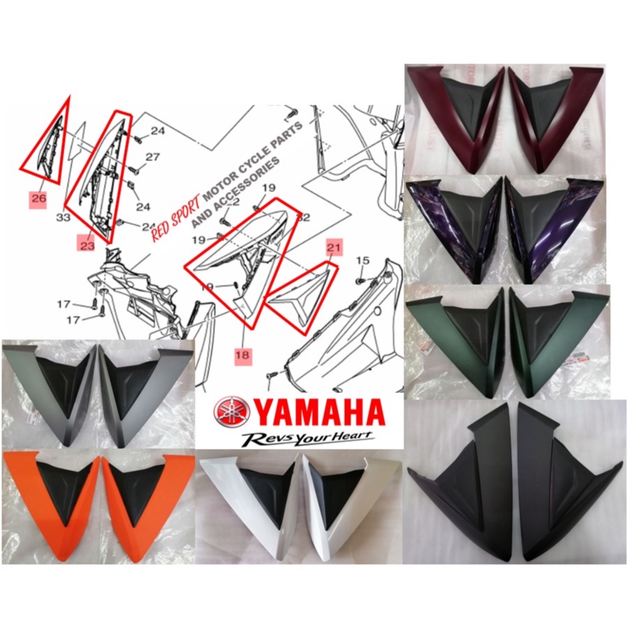 MOLE 1 & 2 WITH PANEL FOR MIO SOUL I 125 YAMAHA GENUINE | Shopee ...