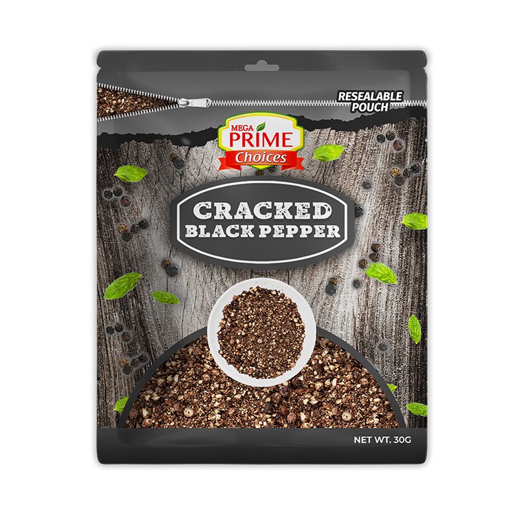 Mega Prime Choices Cracked Black Pepper 30g | Shopee Philippines
