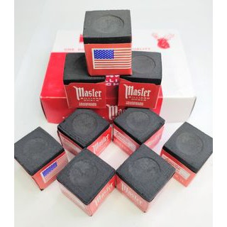 Billiard Master Chalk Black 9pcs. (tisa ng tako ng bilyaran) | Shopee ...