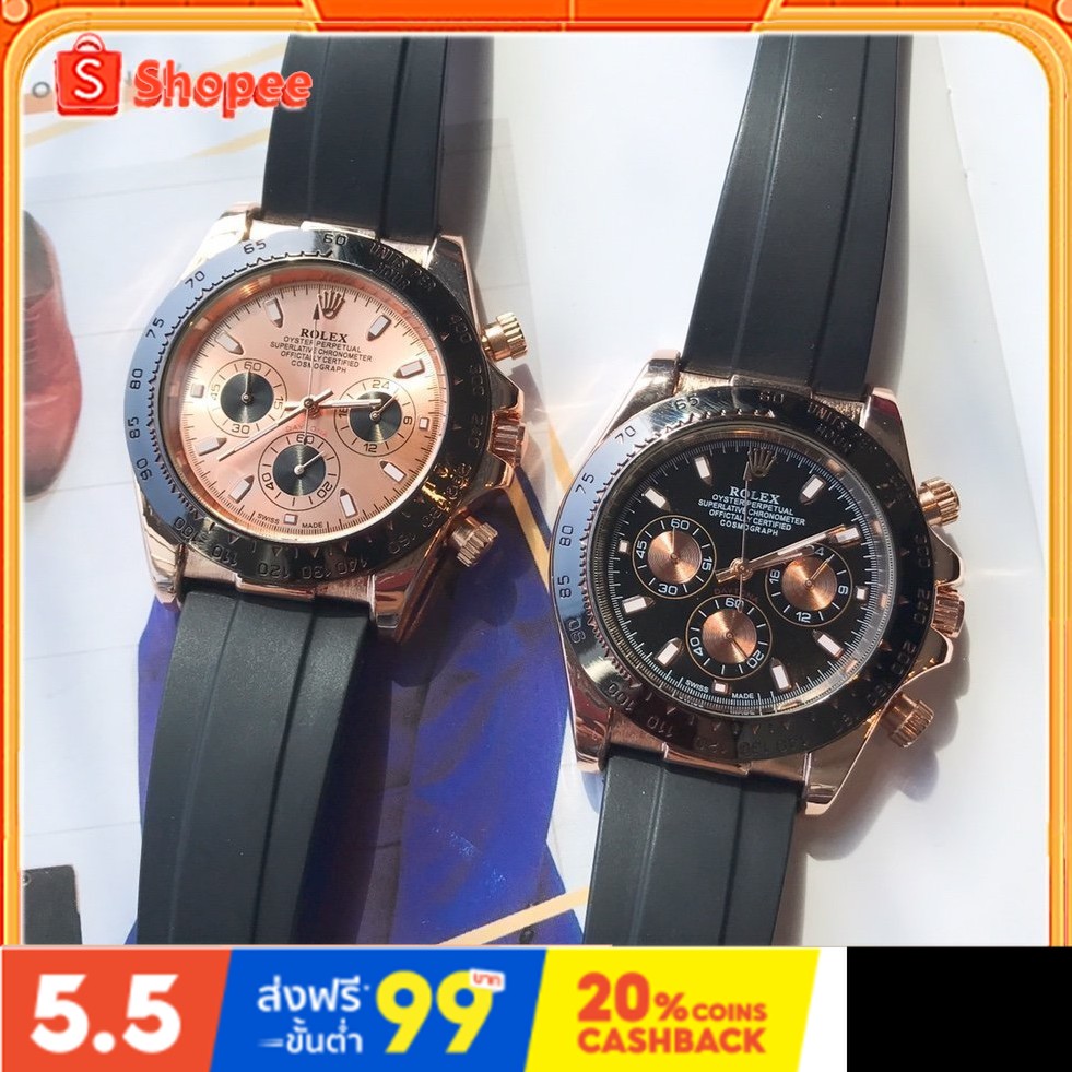 Rolex genuine Daytona series leather strap three-eye Chronograph ...